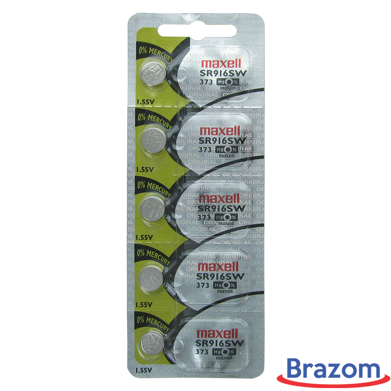 Baterias Bateria para Relógios BATERIA MAXELL 373 / SR916SW (5 PCS ...